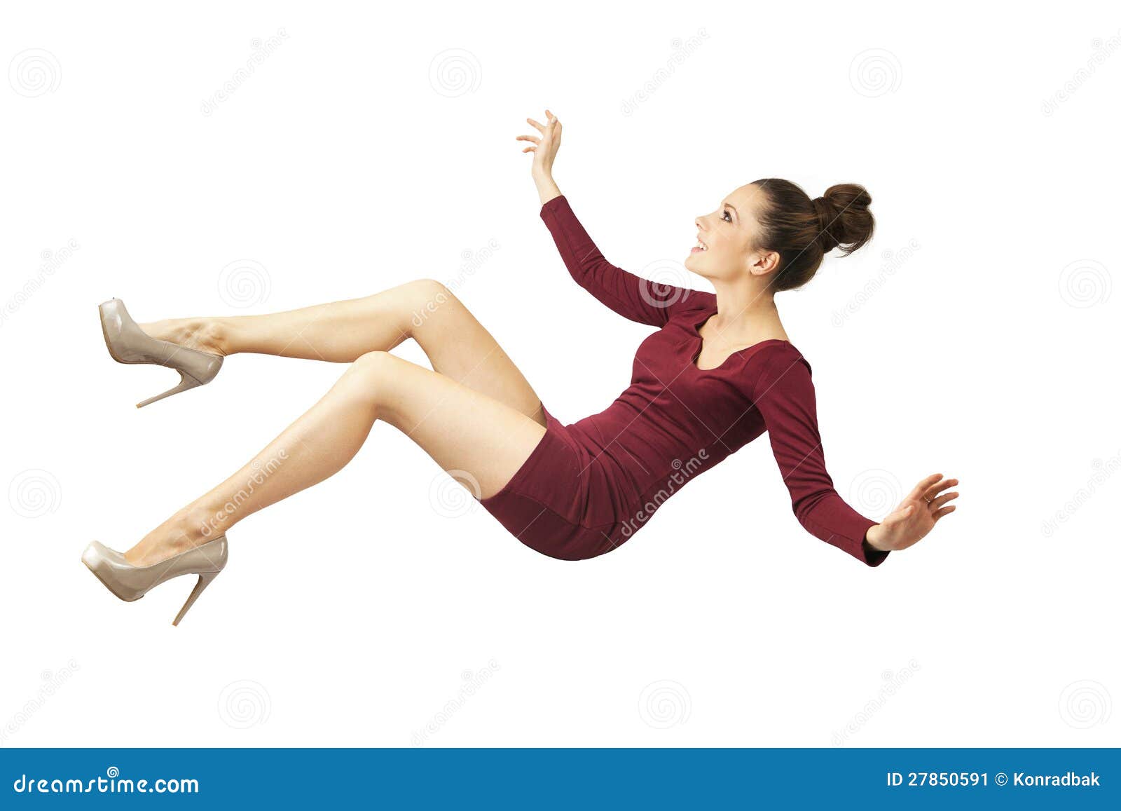 Young Lady Falling Down Stock Image - Image: 27850591