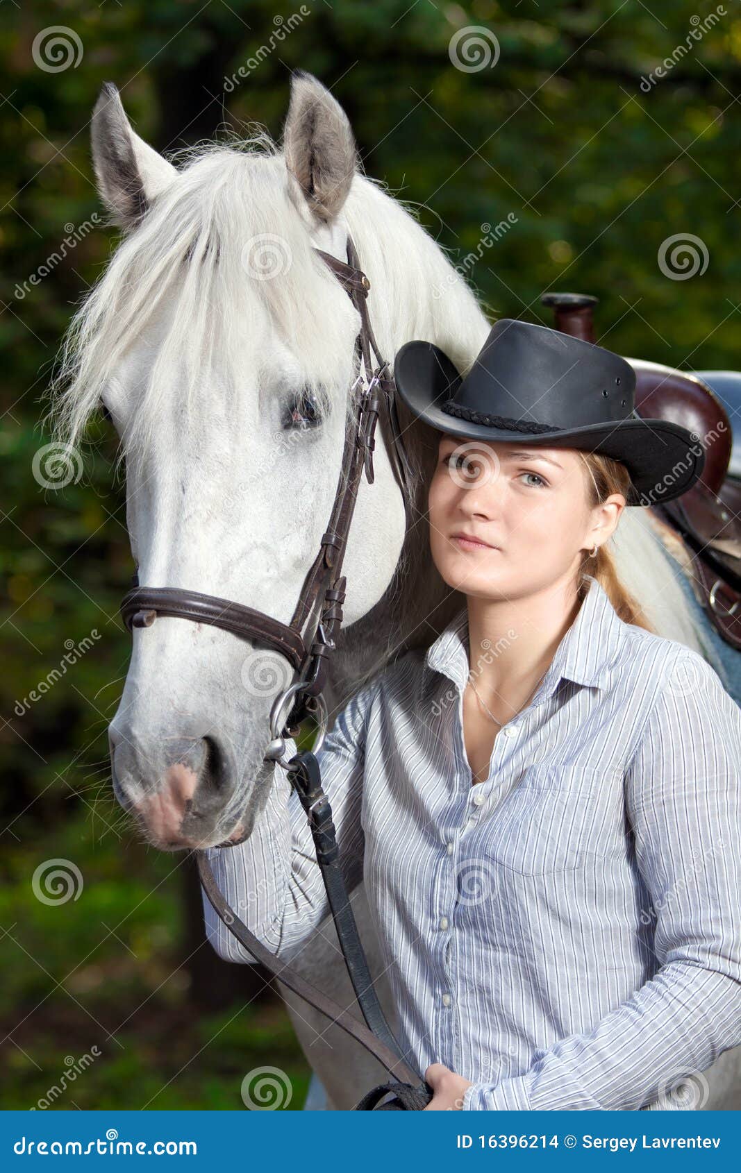 Young Lady Hugging Her Horse Stock Photo - Image of nature, ranch: 16396214