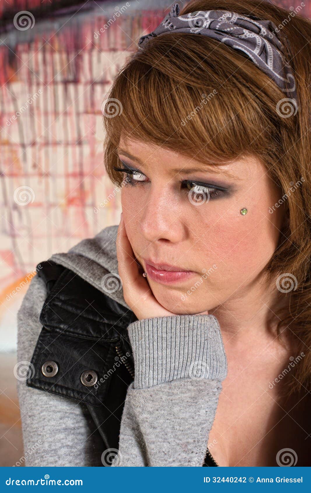 Young Lady Looking Over stock photo. Image of looking - 32440242