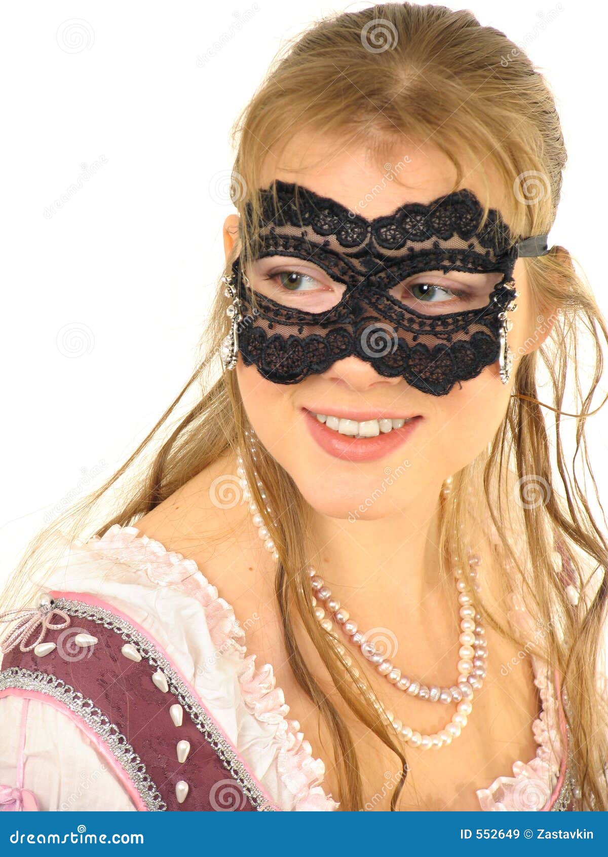 Young lady in mask stock image. Image of elegance, attractive - 552649