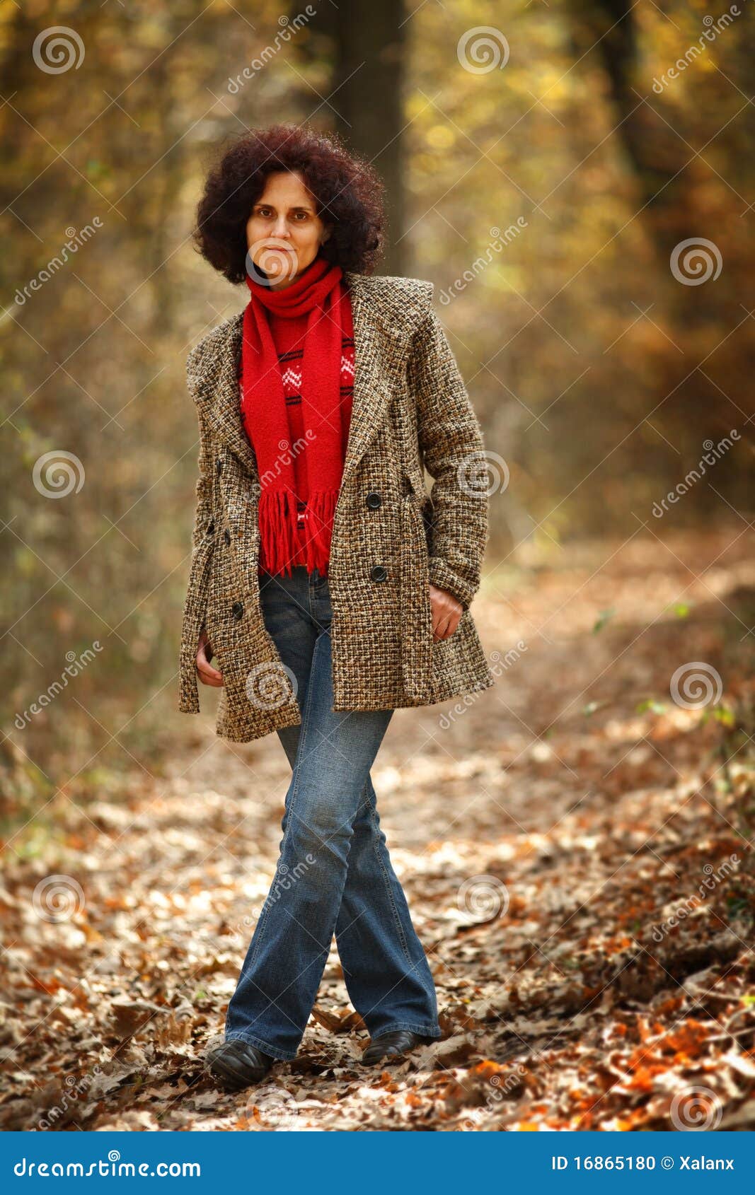 Young lady outdoor stock photo. Image of leaf, foliage - 16865180