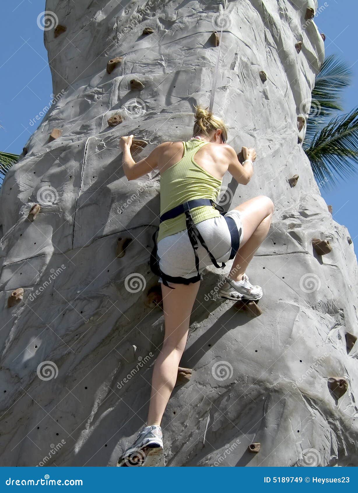 Young Lady Rock Climbing Picture. Image: 5189749