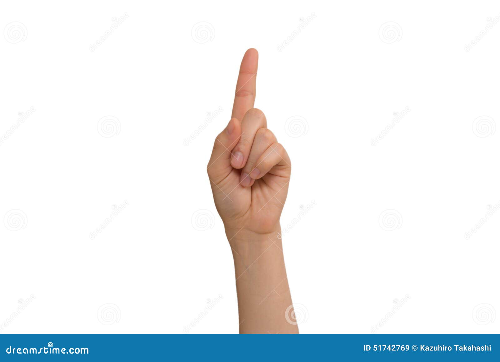 Young Lady S Left Index Finger Stock Image - Image of direction, person ...