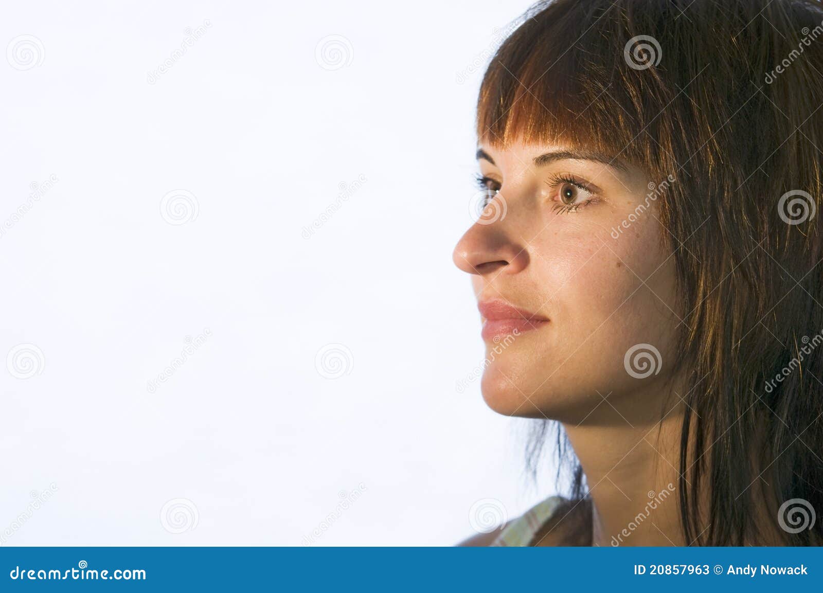 Young Lady Side View Stock Photos - Image: 20857963