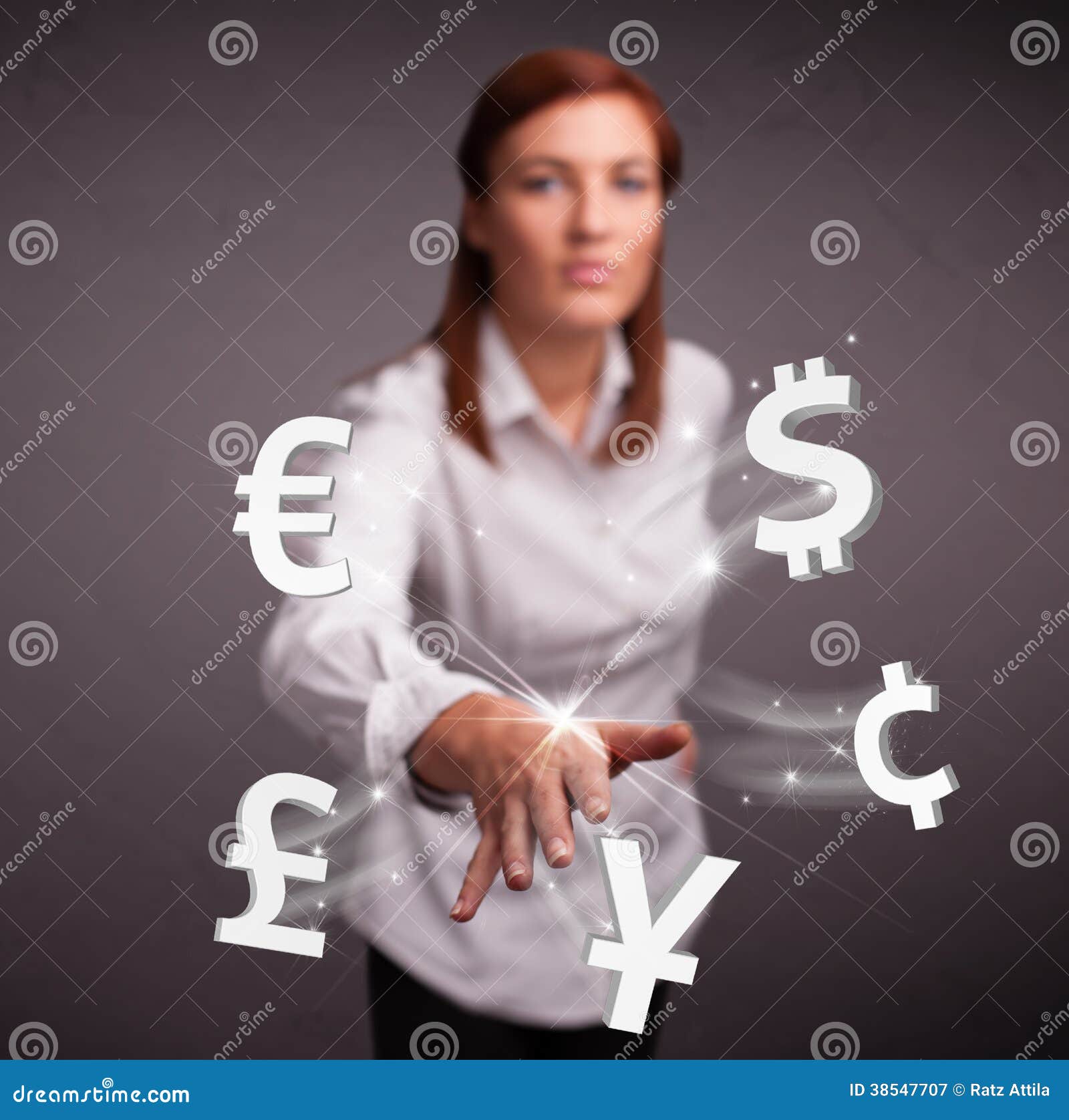 Young Lady Throwing Currency Icons Stock Image - Image of fall, holding ...