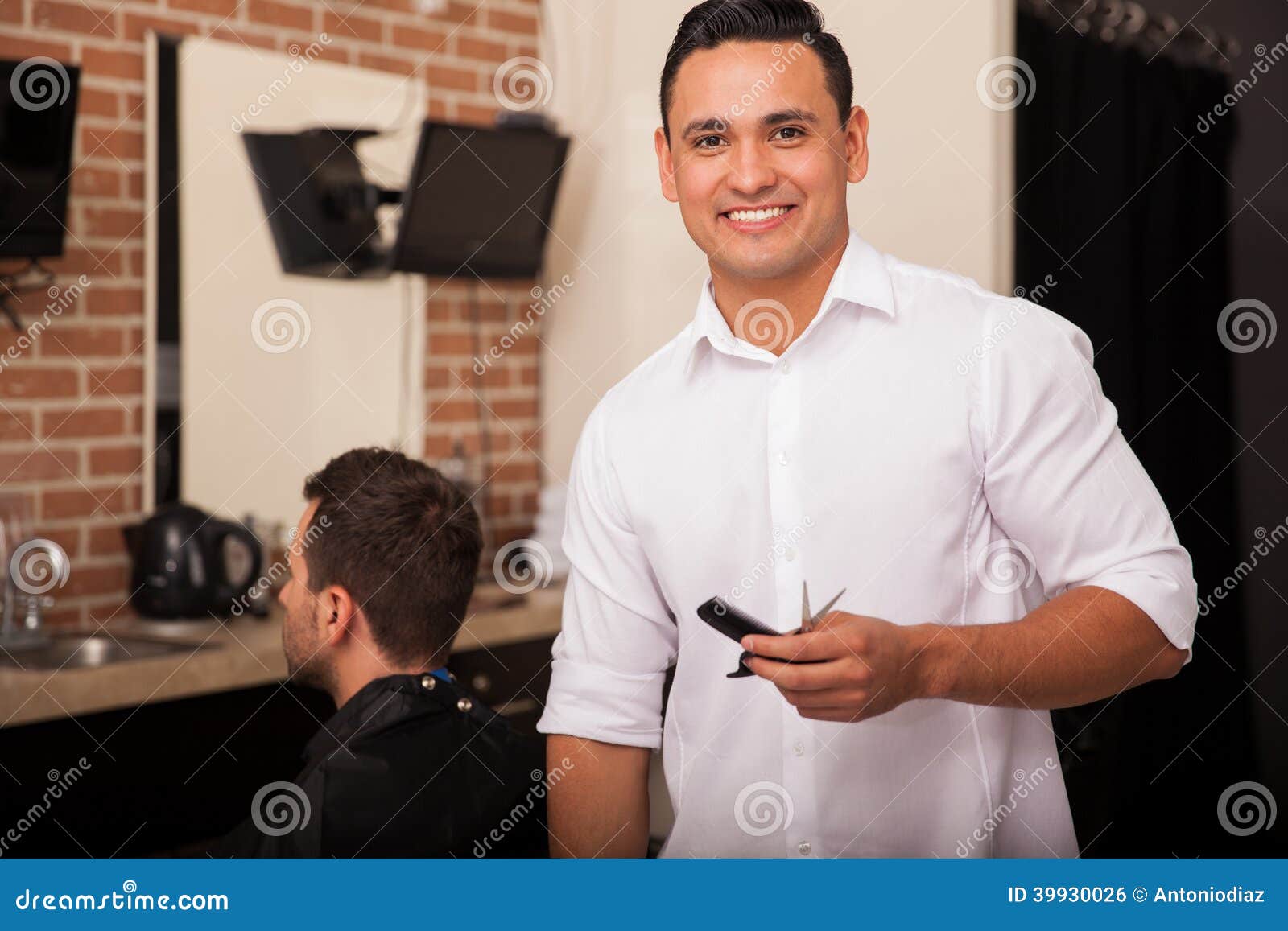 Young Latin barber at work stock photo. Image of male - 39930026 Young Latin barber at work stock photo. Image of male - 39930026