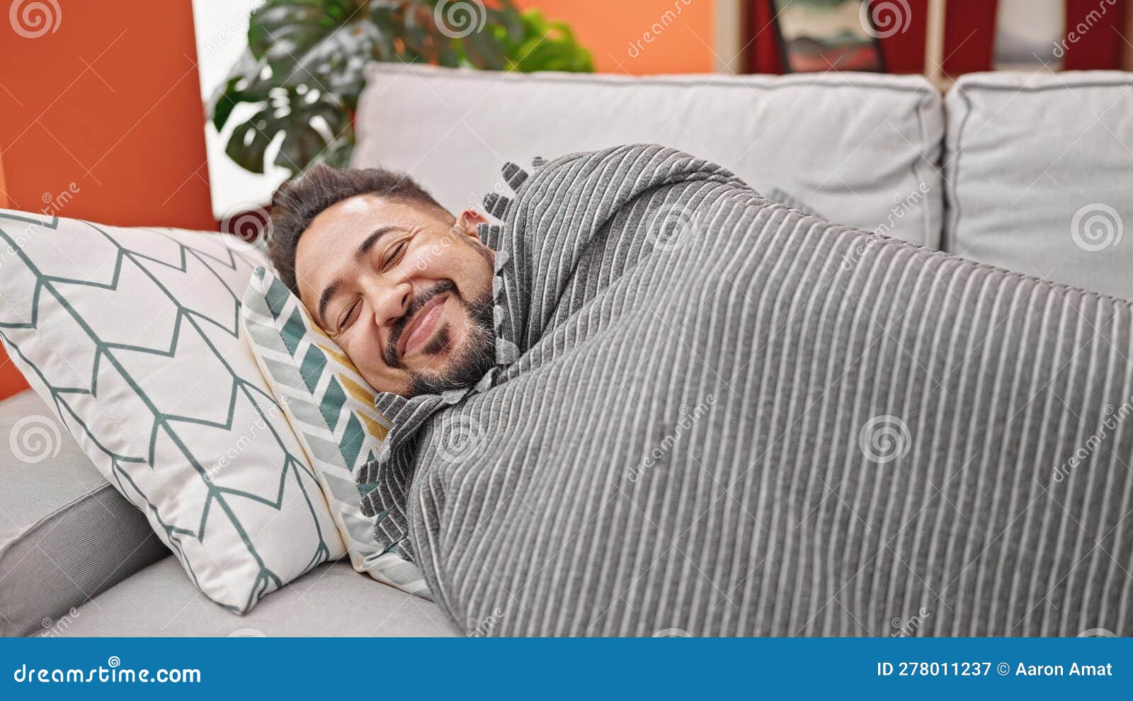 Young Latin Man Lying on Sofa Sleeping at Home Stock Image - Image of ... Young Latin Man Lying on Sofa Sleeping at Home Stock Image - Image of ...