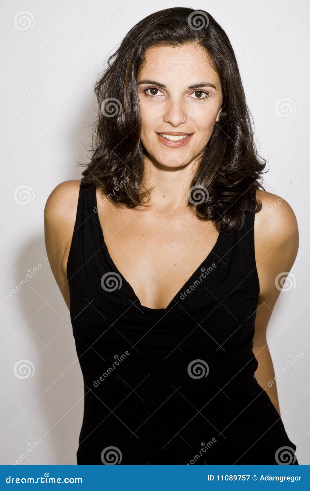 Young latin model smiling stock image. Image of black - 11089757