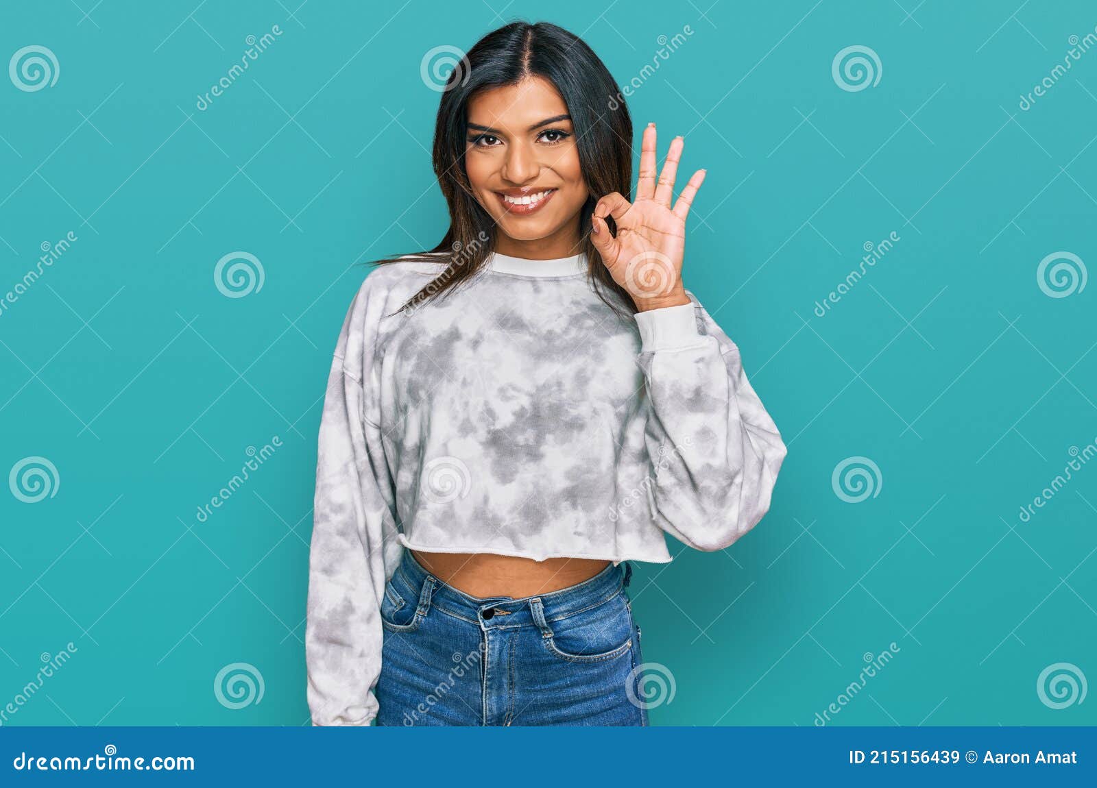 Young Latin Transsexual Transgender Woman Wearing Casual Clothes