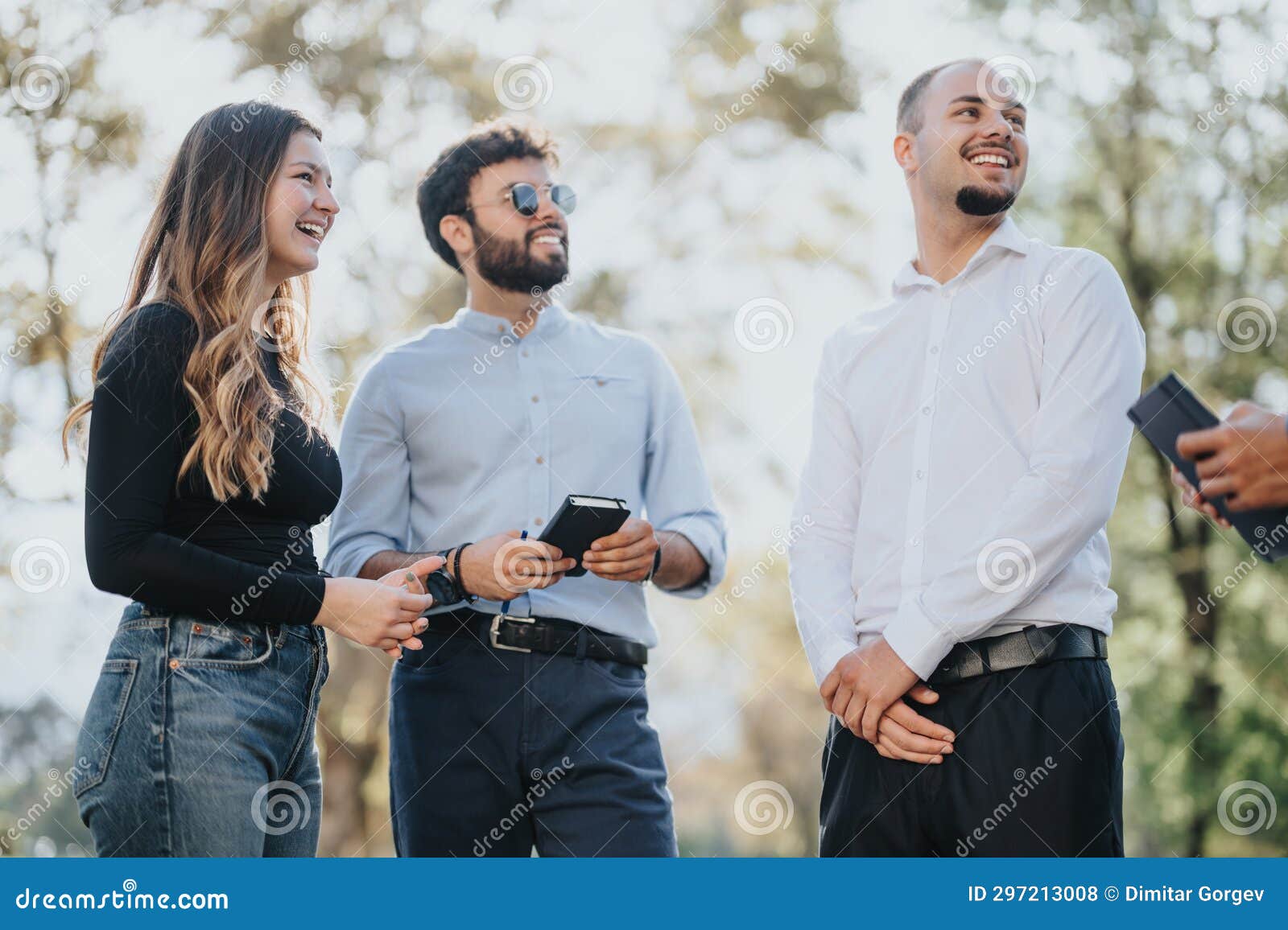 Young Learners Discuss, Collaborate and Prepare for Exams in a Park ...