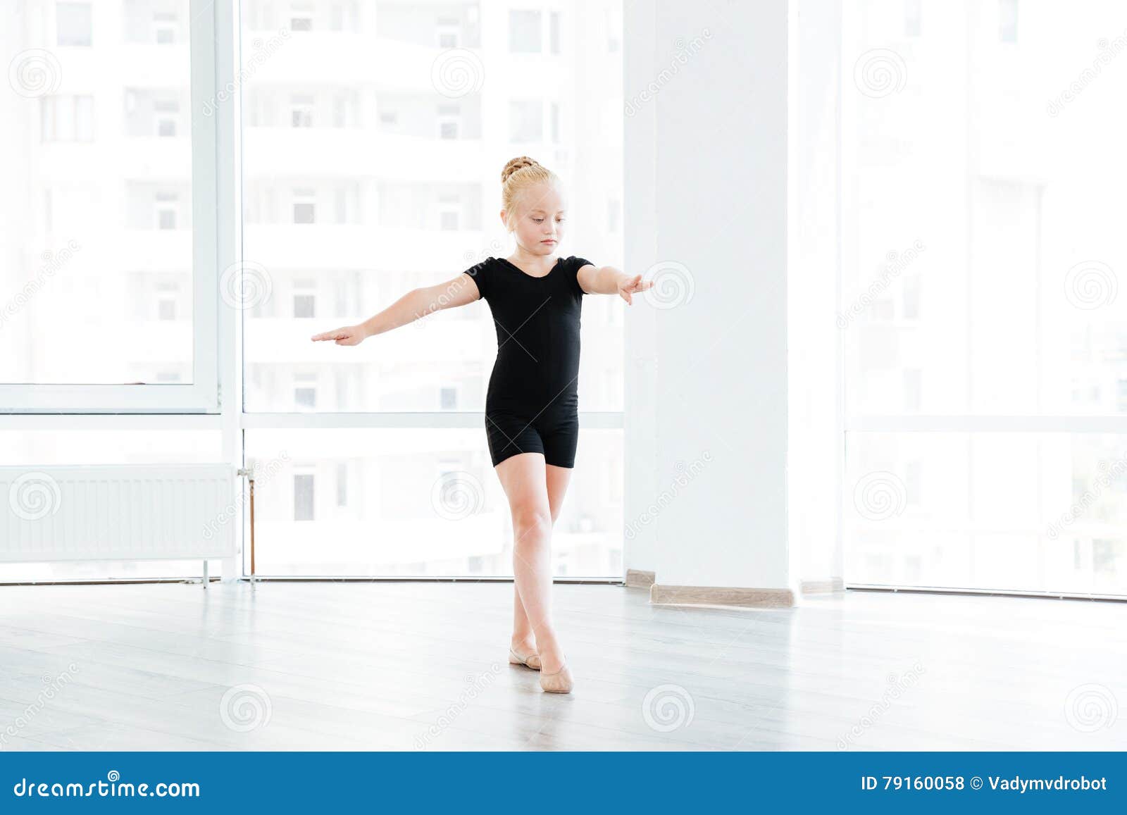 Young Little Ballet Dancing Student at a Class Stock Photo - Image of ...