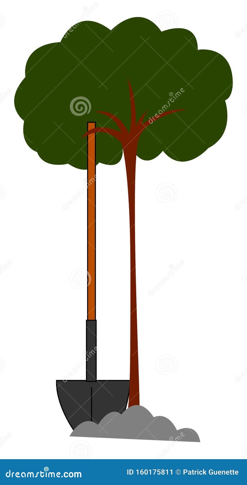Young Little Tree, Illustration, Vector Stock Vector - Illustration of ...