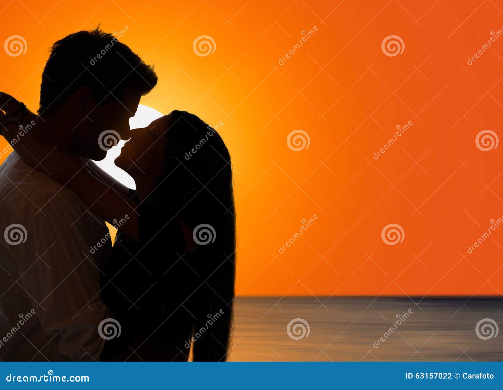 Young Love Couple before Sunset Stock Photo - Image of bright, leisure ...