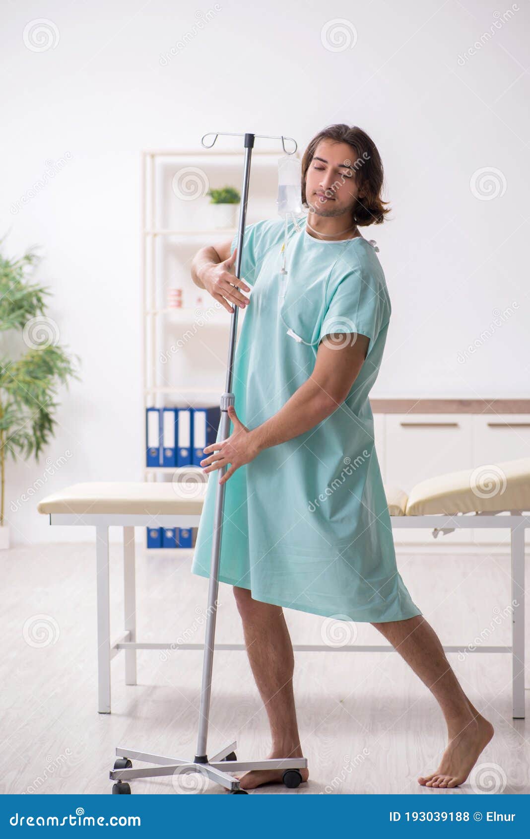 Young Mad Man in the Hospital Stock Photo - Image of patient, fear ...
