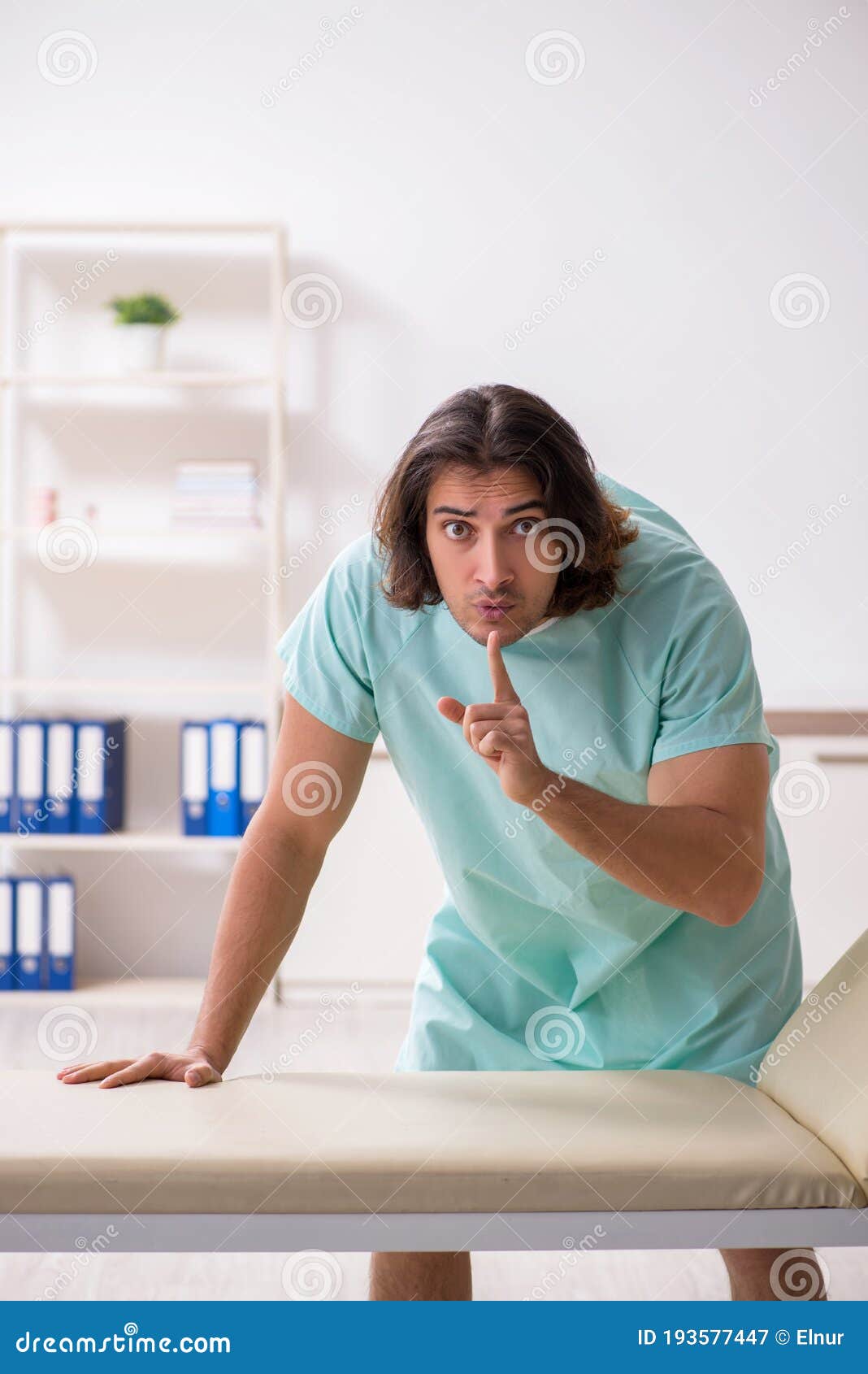 Young Mad Man in the Hospital Stock Image - Image of madhouse, insanity ...