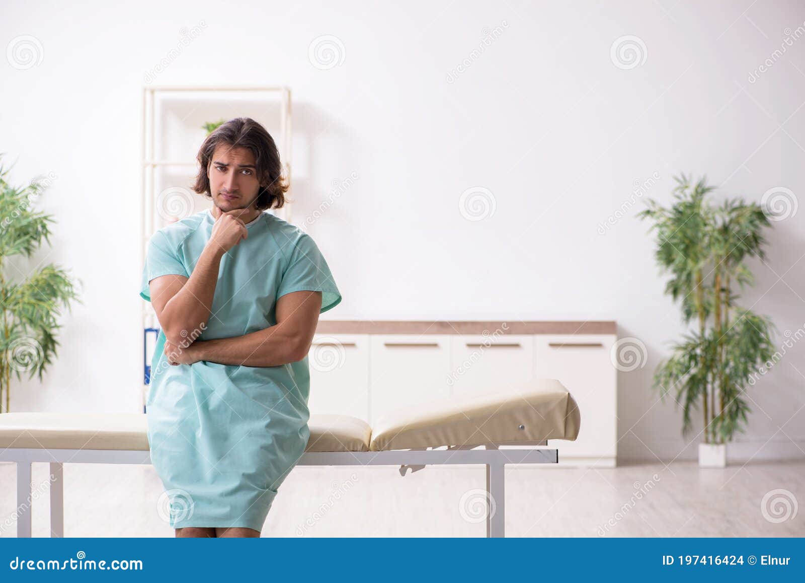 Young Mad Man in the Hospital Stock Photo - Image of institution ...