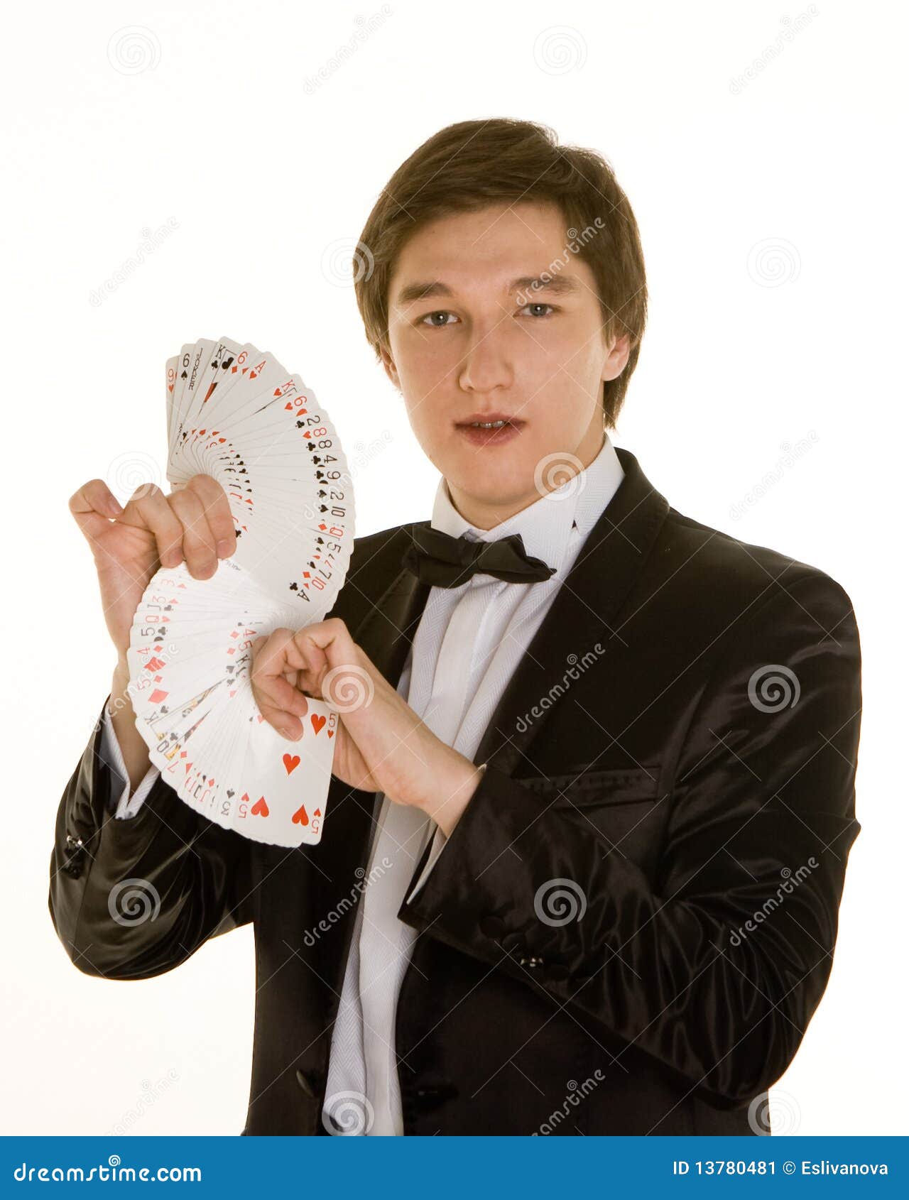 Young Magician With Cards Royalty-Free Stock Photography ...
