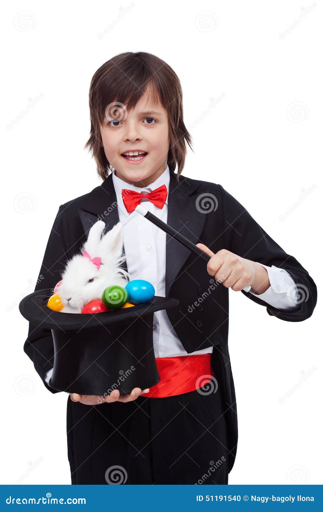 Young Magician Performing an Easter Trick Stock Photo - Image of ...