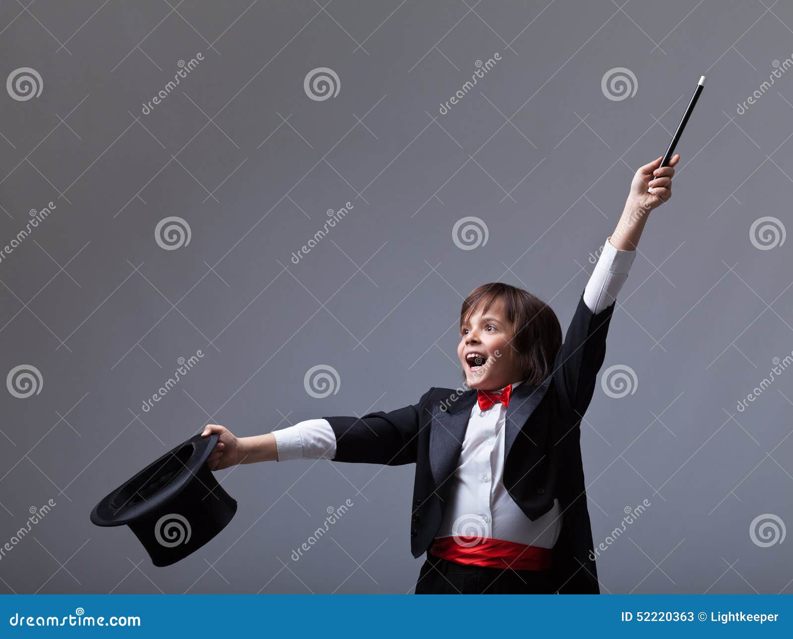 Young Magician Performing a Trick Stock Image - Image of magical, hand ...