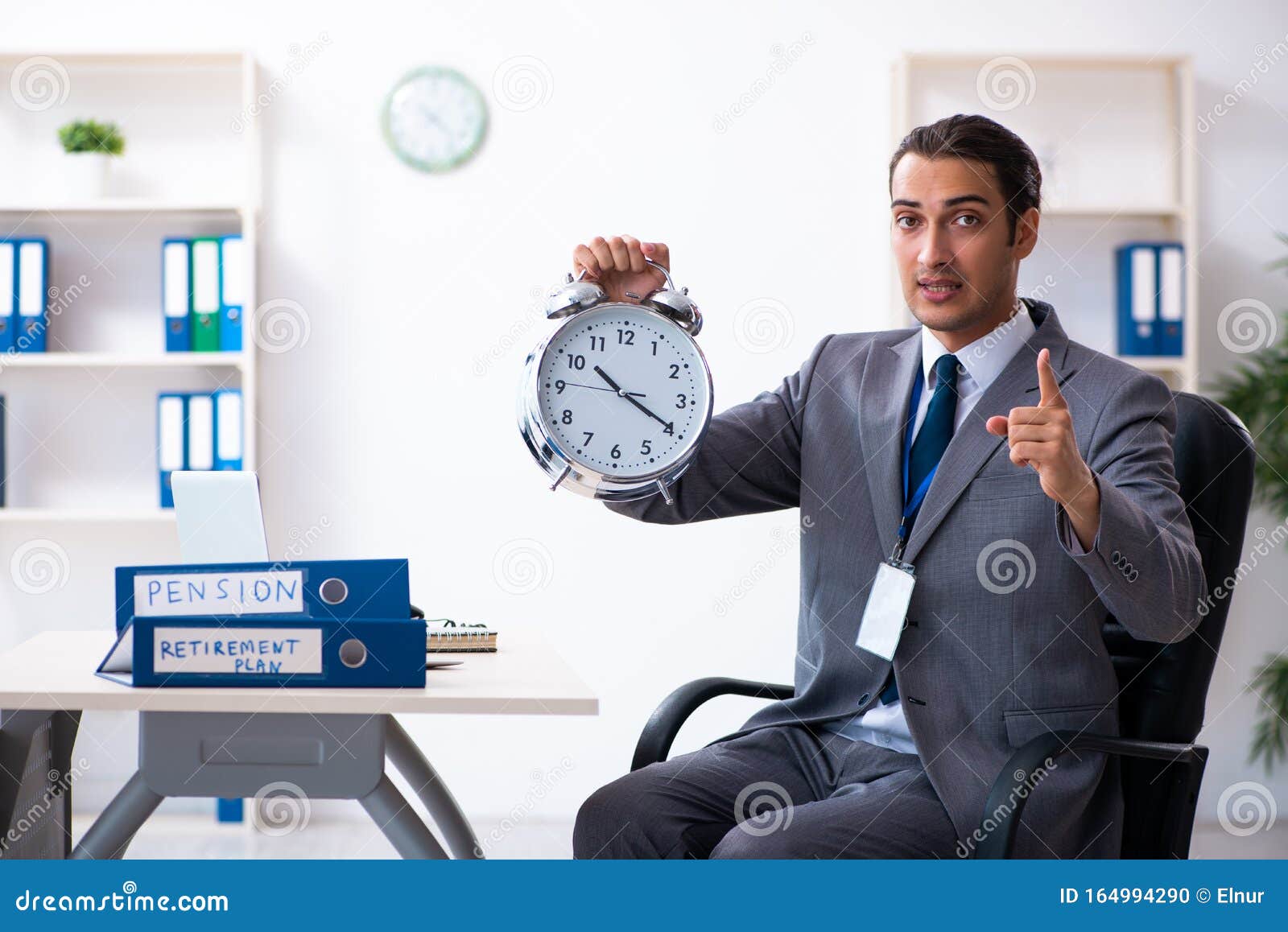 Young Male Accountant Working in the Office Stock Photo - Image of ...