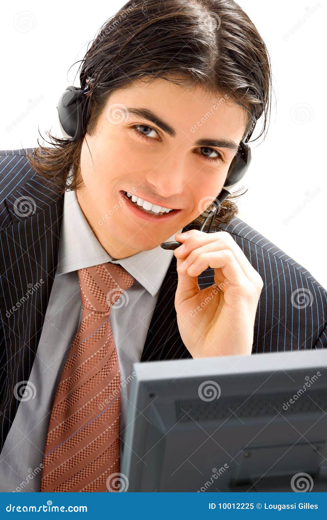 Young male assistant stock image. Image of kind, communication - 10012225