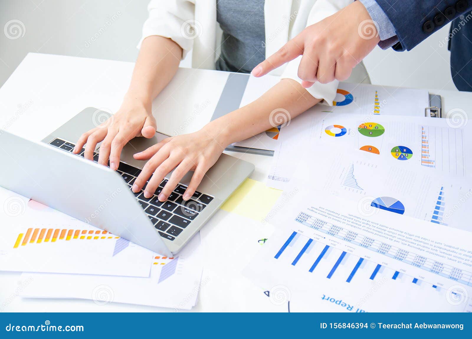 Young Male Boss Commanding His Young Beautiful Worker in Work Table ...