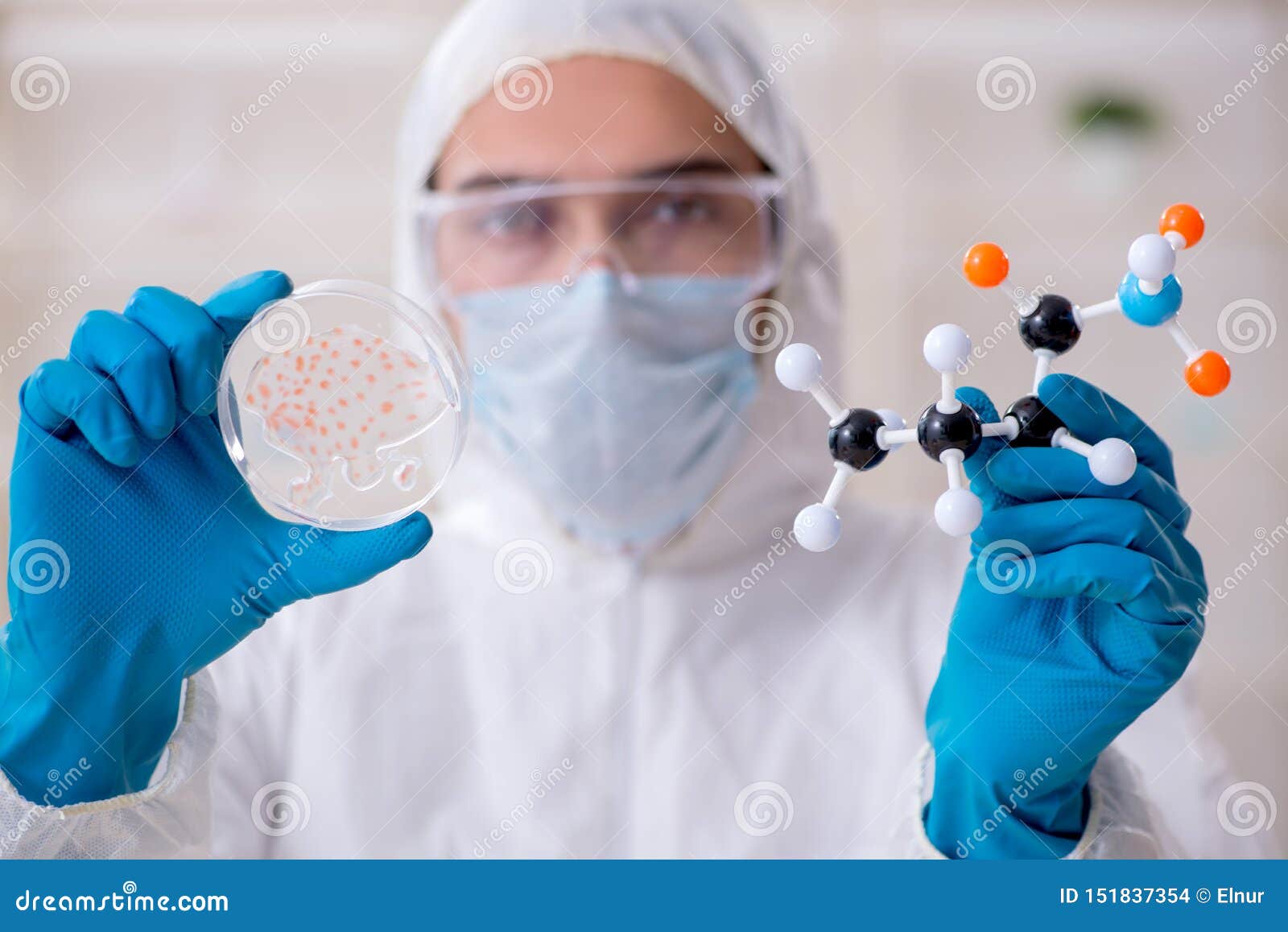 Young Male Chemist Working in the Lab Stock Photo - Image of medical ...
