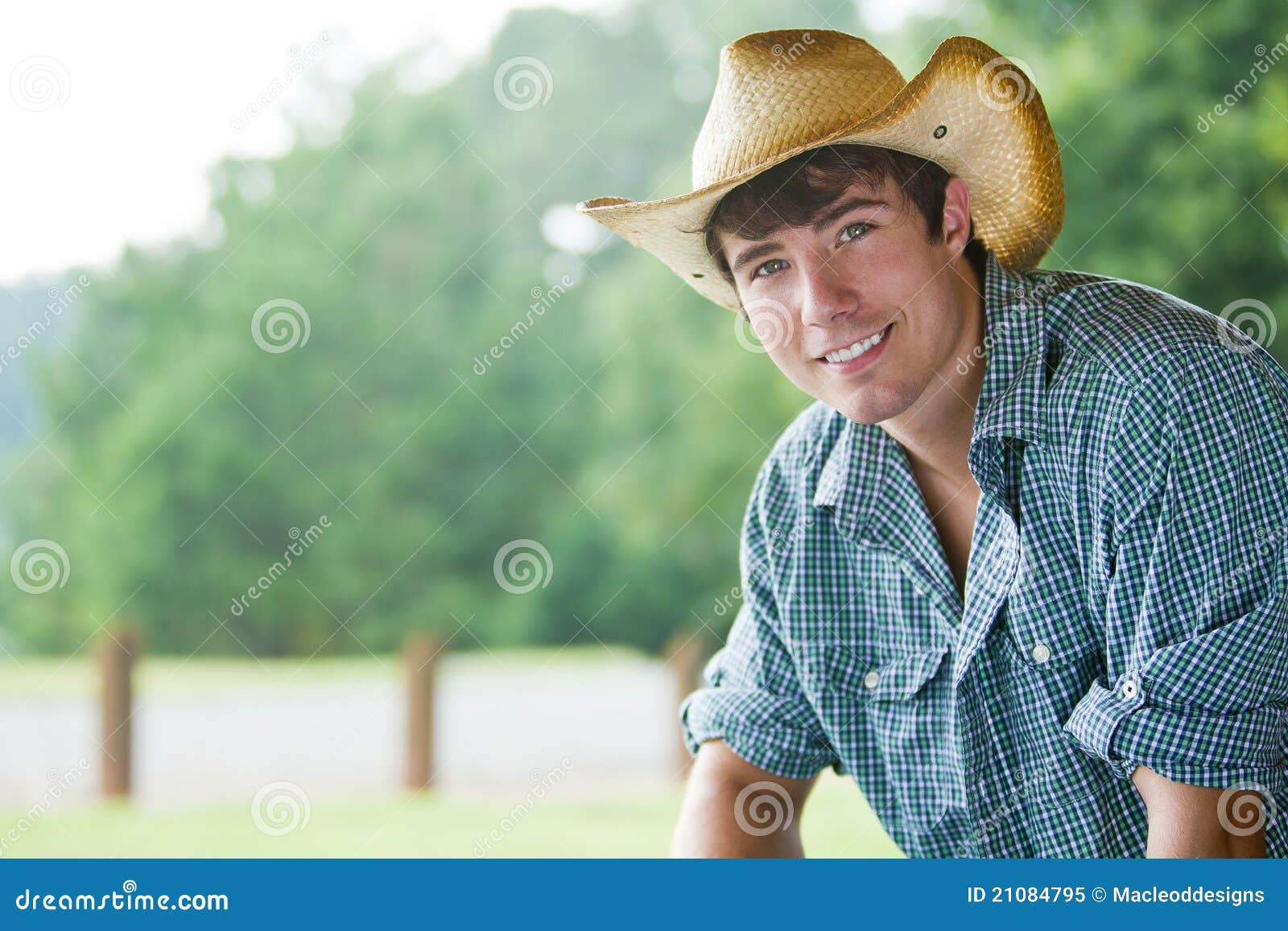 A young male cowboy stock image. Image of outdoors, music - 21084795