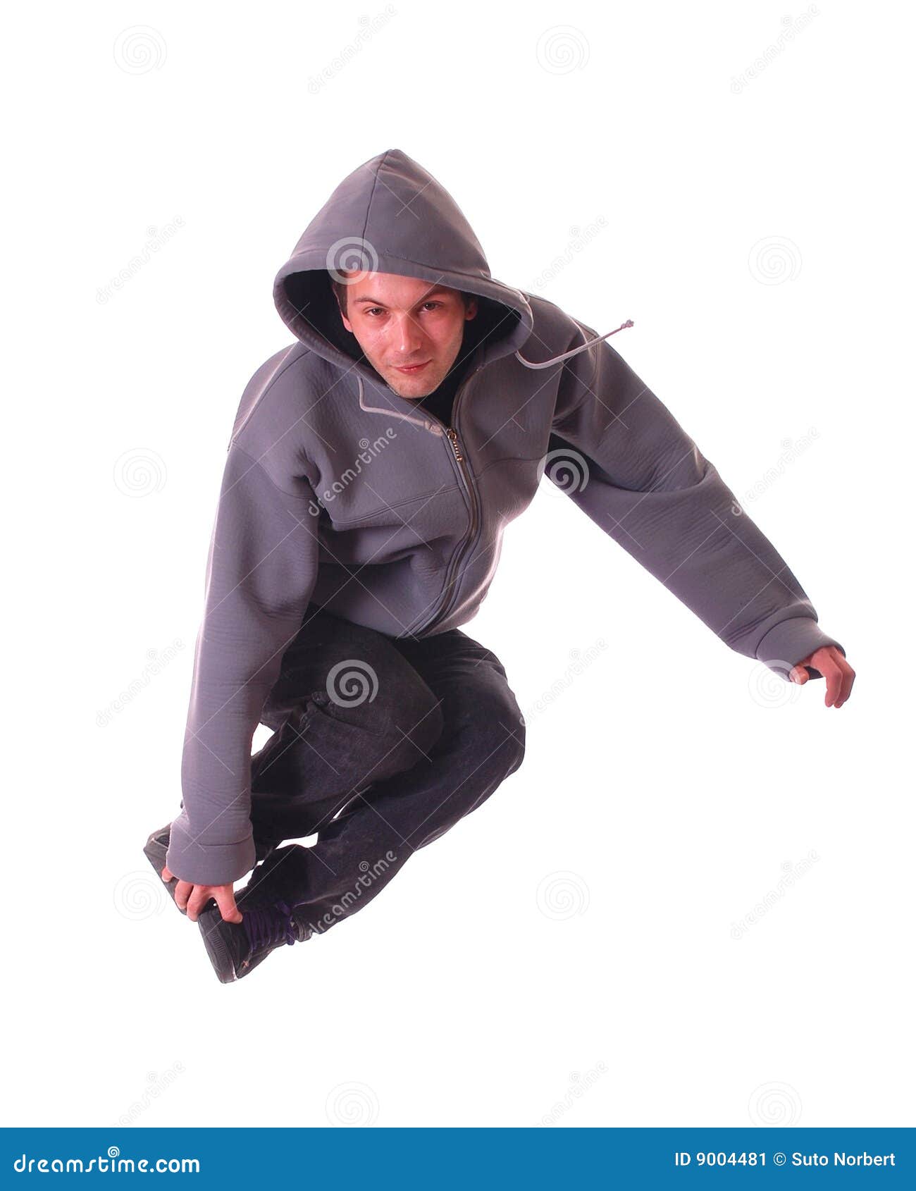 Young Male Dancer Makes a Jump Stock Image - Image of jump, agility ...