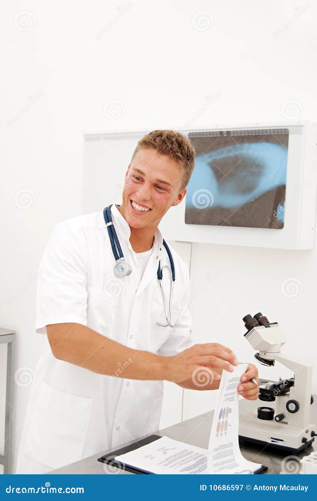 Young male doctor stock image. Image of caucasian, medical - 10686597