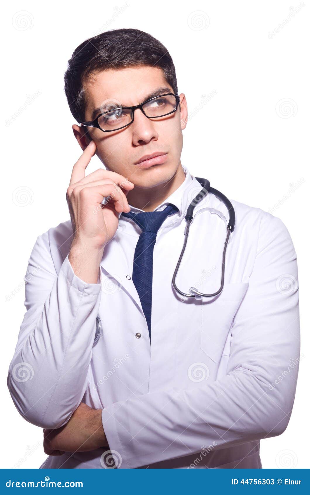 Young male doctor isolated stock image. Image of male - 44756303