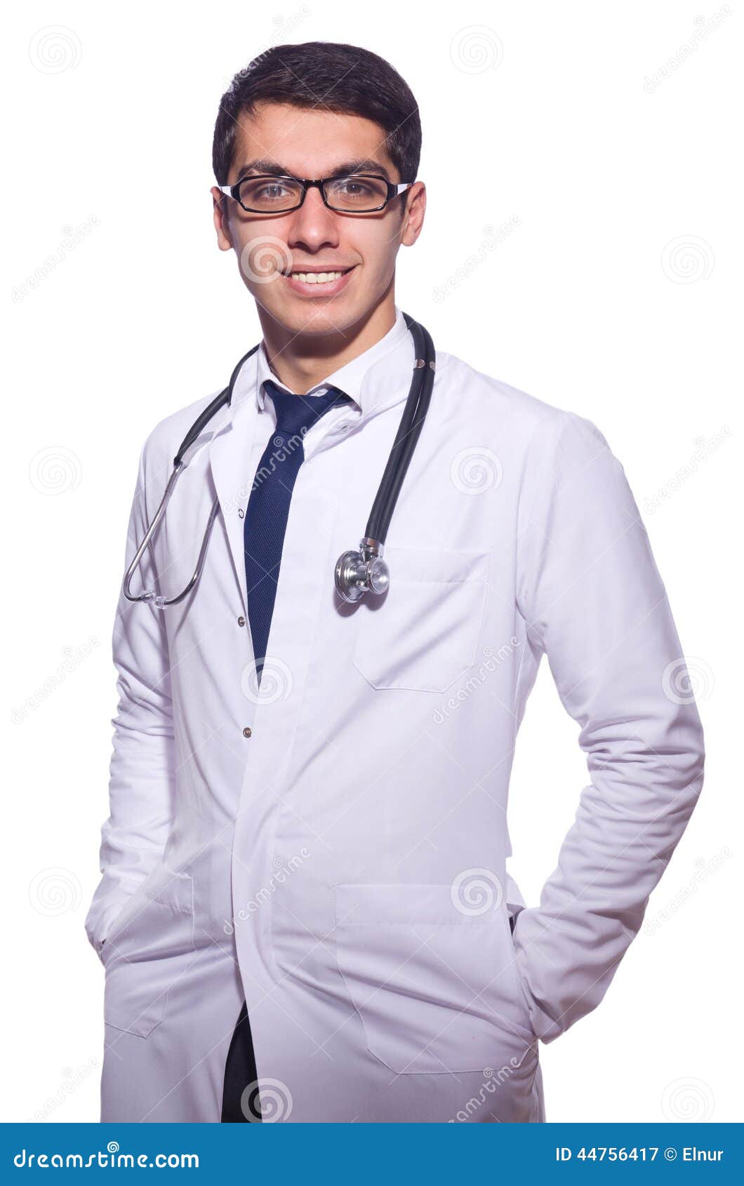Young male doctor isolated stock image. Image of care - 44756417