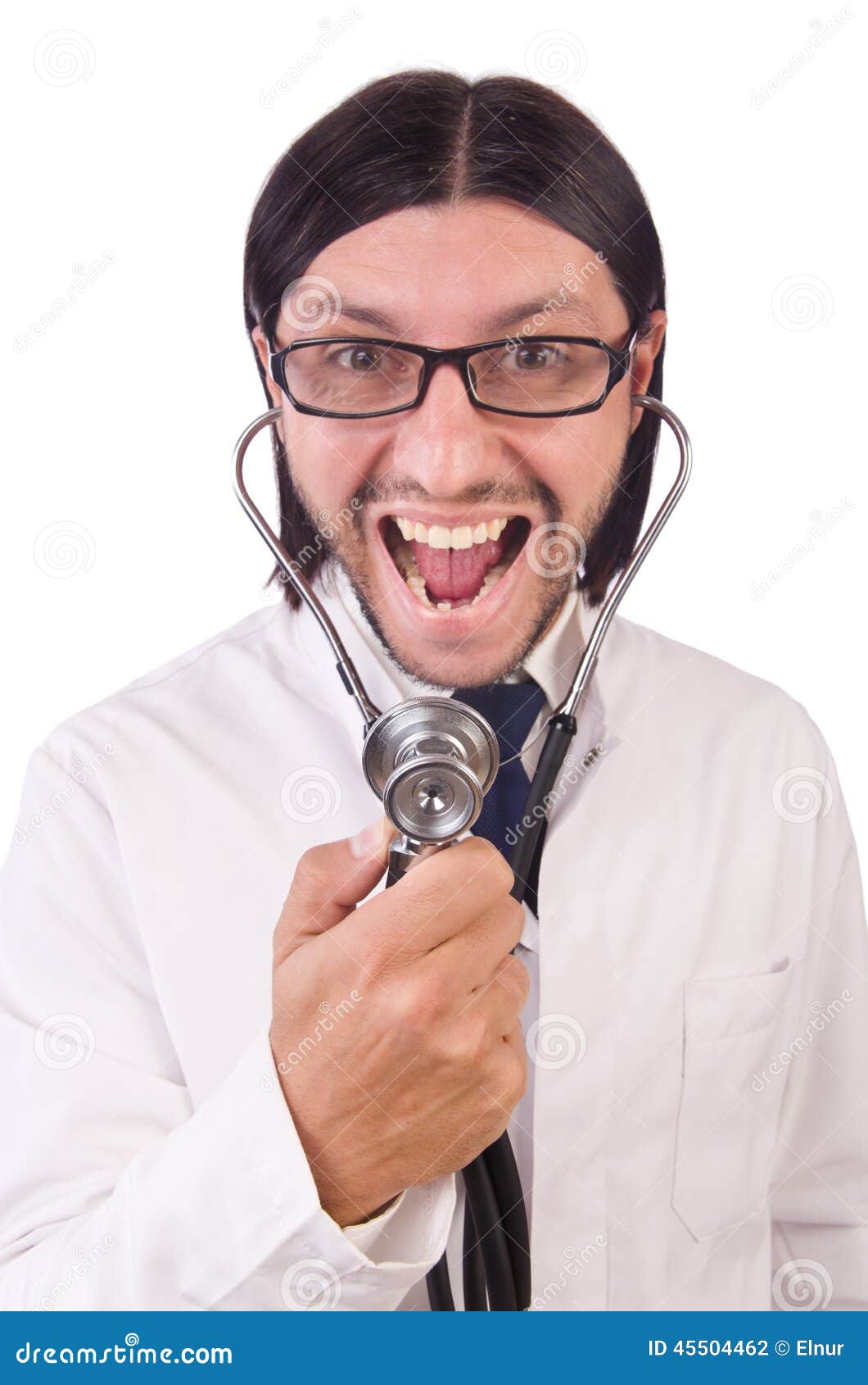 Young male doctor isolated stock photo. Image of male - 45504462