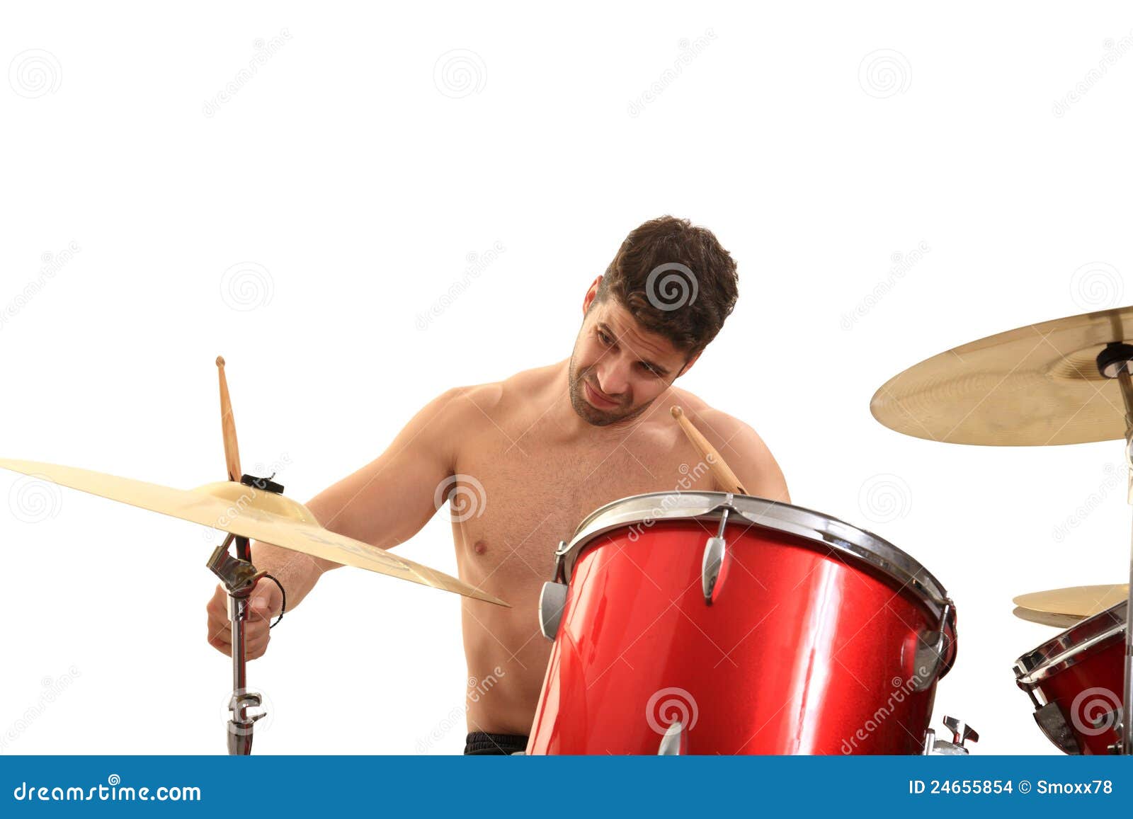 Young male drummer stock photo. Image of beat, background - 24655854