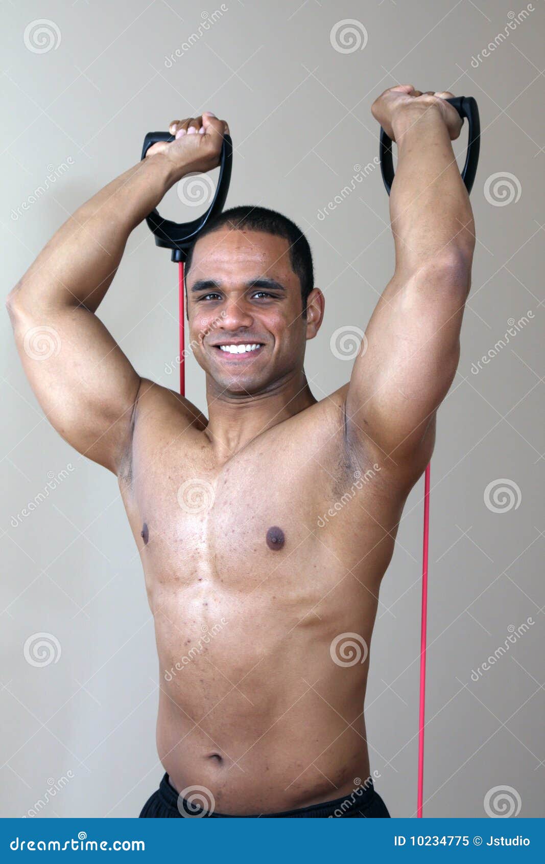 Young male exercising stock image. Image of handsome - 10234775