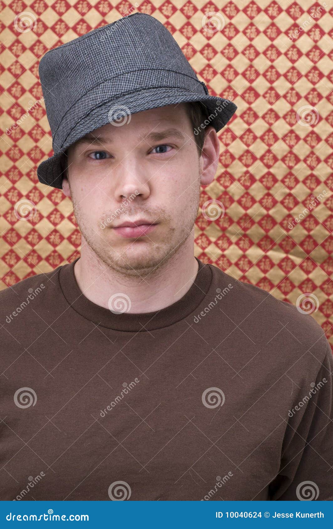 Young Male with a Fedora stock photo. Image of young - 10040624