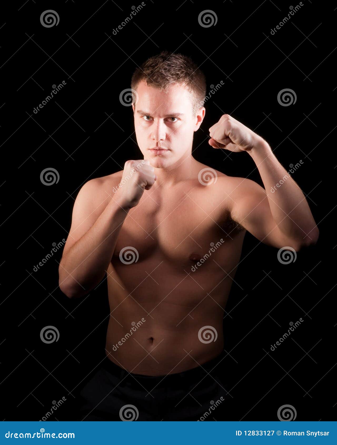Young male fighter stock image. Image of athlete, healthy - 12833127