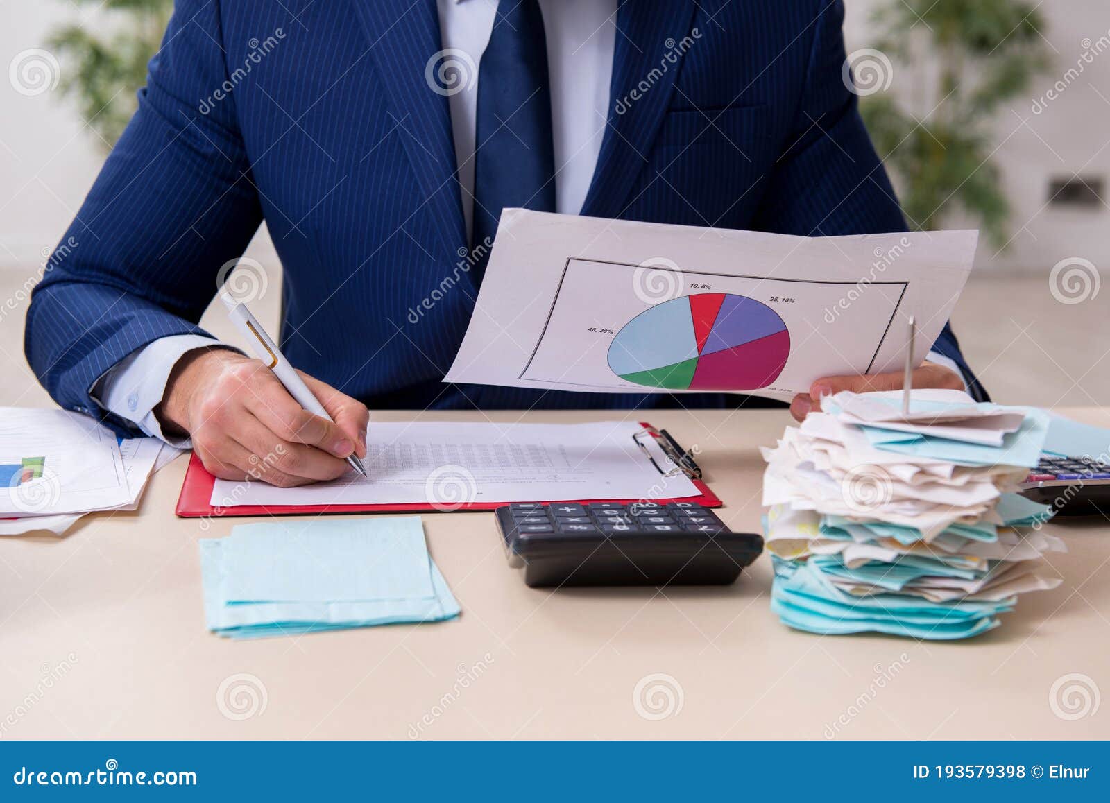 Young Male Financial Manager in the Office Stock Photo - Image of ...