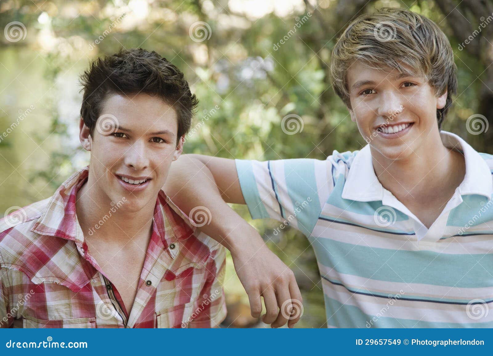 Young Male Friends Smiling stock image. Image of adventure - 29657549