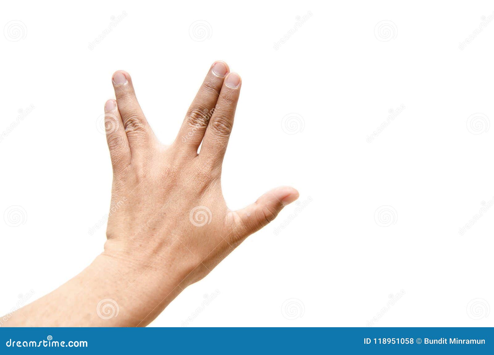 Hand Palm Which Fingers Splitting Gesture On Left Hand Isolated On ... Hand Palm Which Fingers Splitting Gesture On Left Hand Isolated On ...