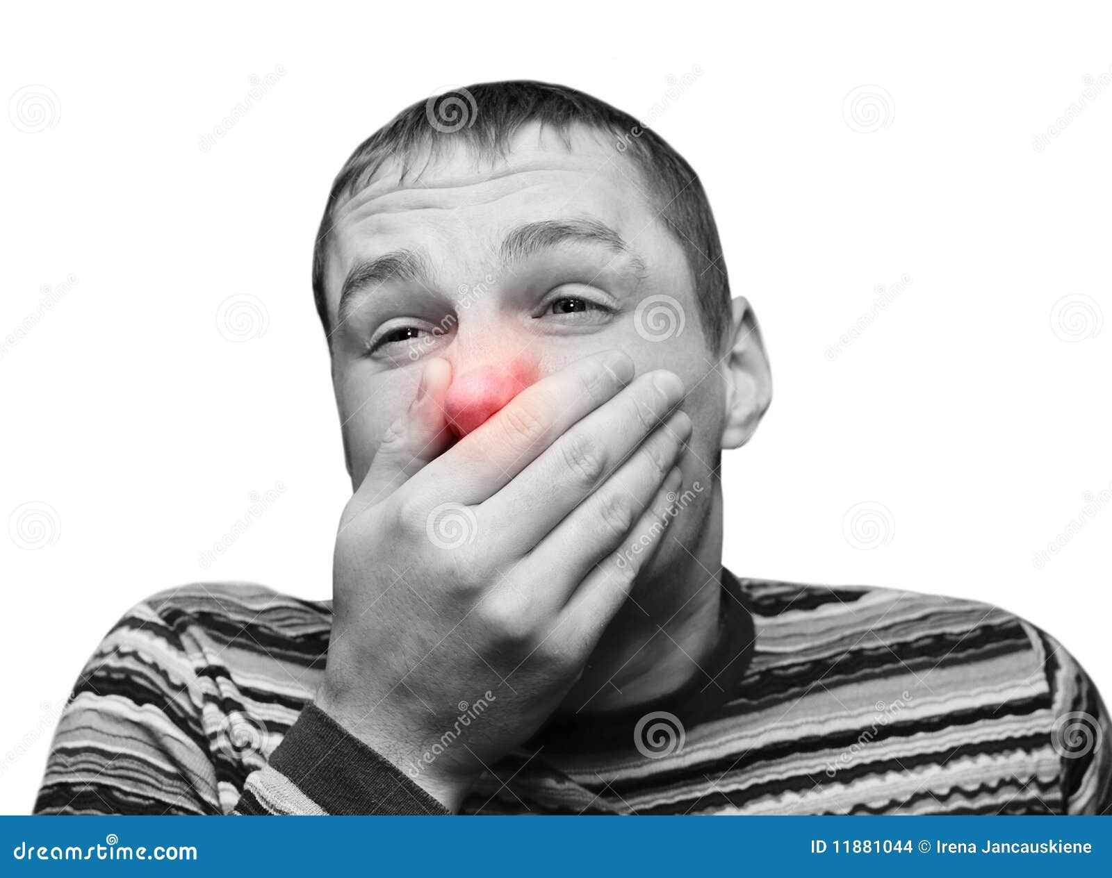 Young Male Having a Cold or Allergy Stock Photo - Image of cold ...