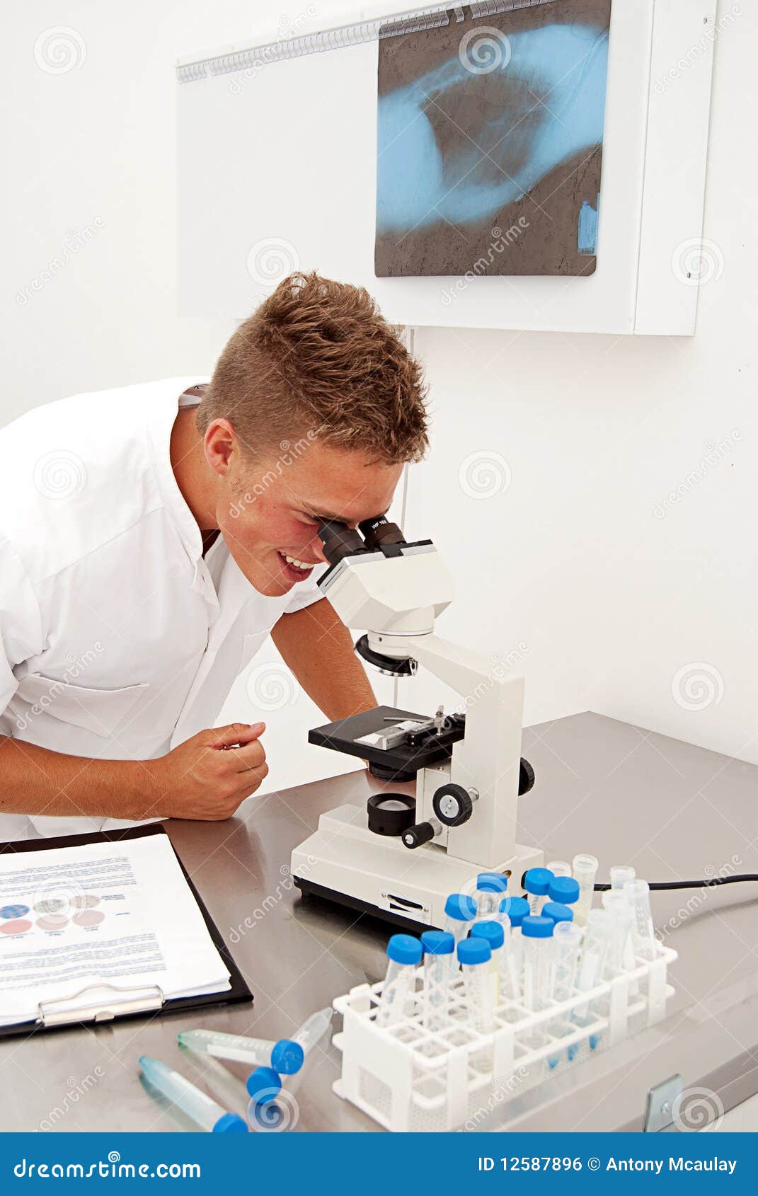 Young Male Lab Technician 02 Stock Photo - Image of environment, people ...