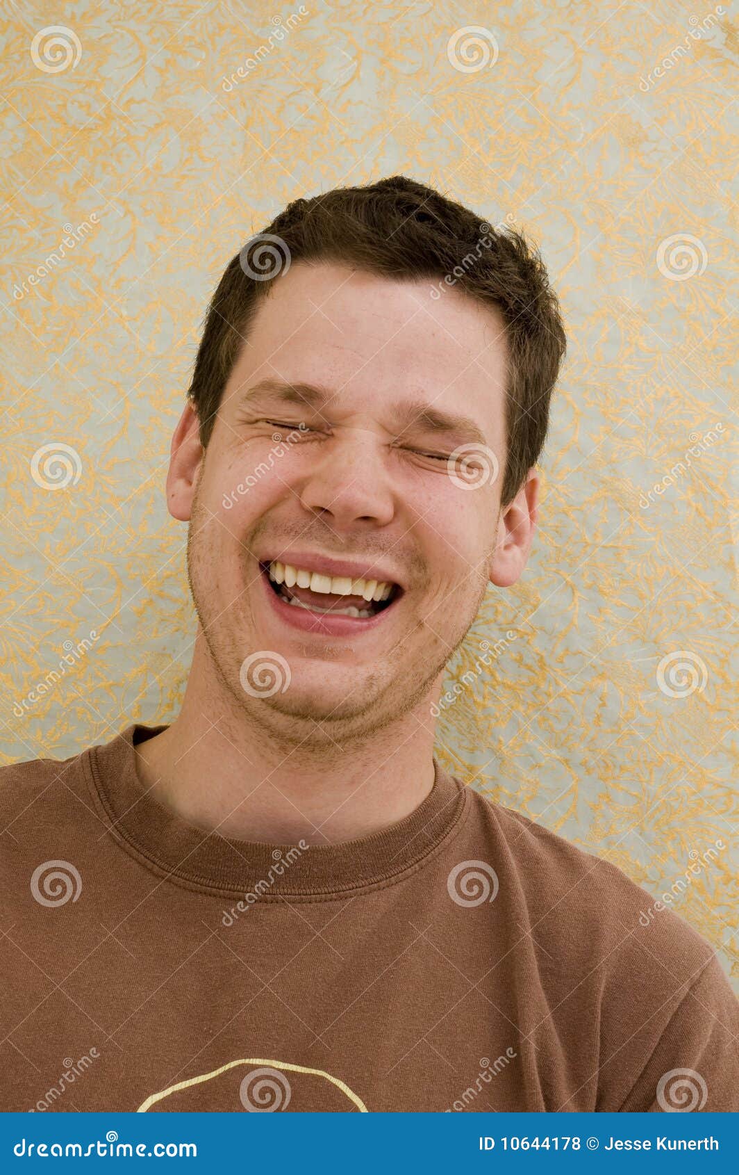 Young Male Laughing stock photo. Image of young, crying - 10644178