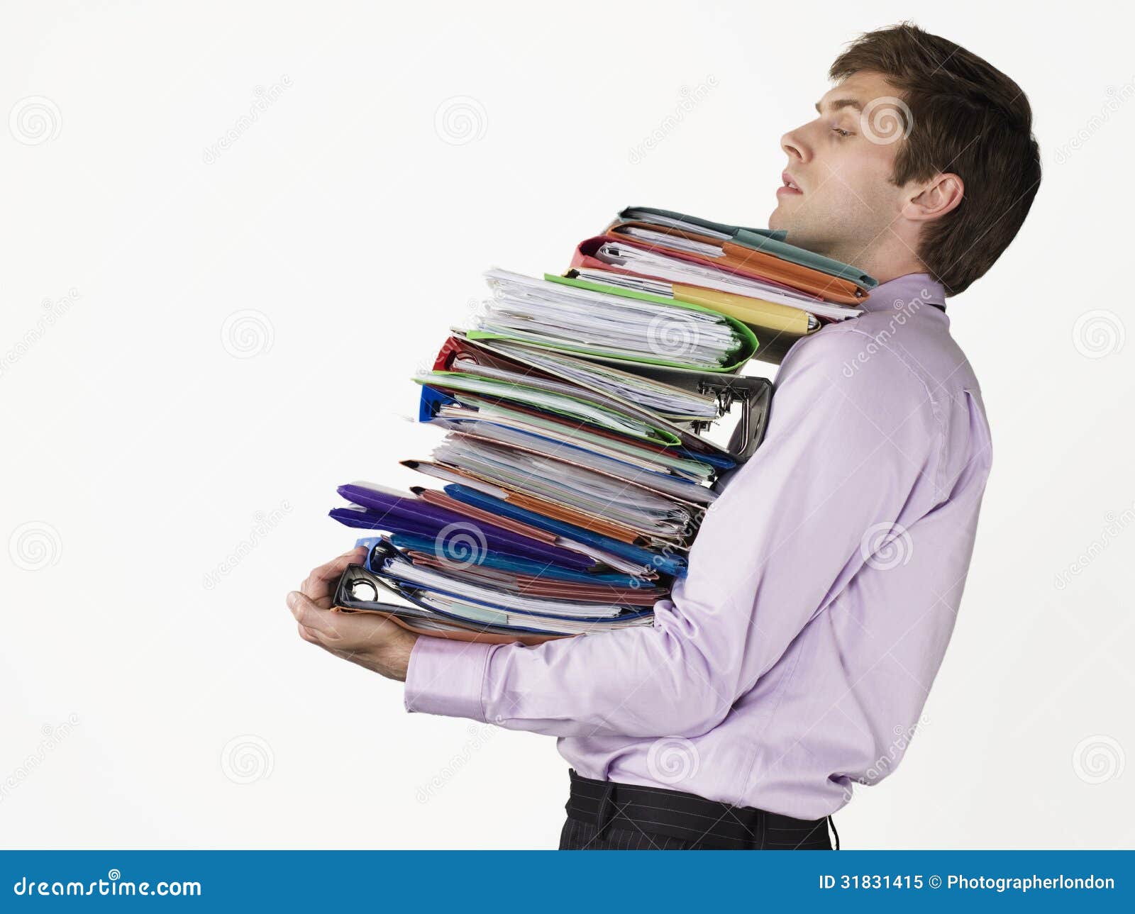 Worker Man Carrying Tool Box Stepping On Aluminium Ladder Royalty-Free ...