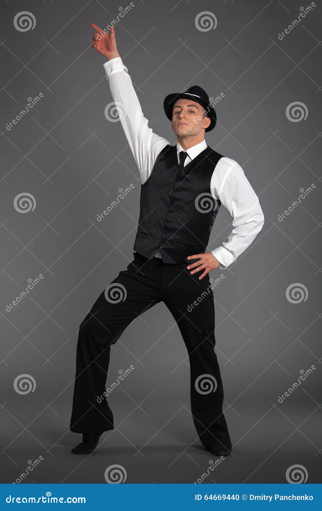 Young Male Professional Dancer Dancing in Studio. Stock Photo - Image ...