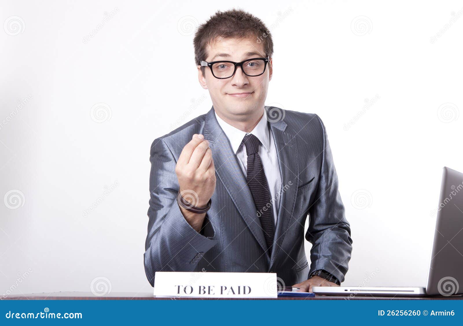 Young male receptionist stock photo. Image of isolated - 26256260