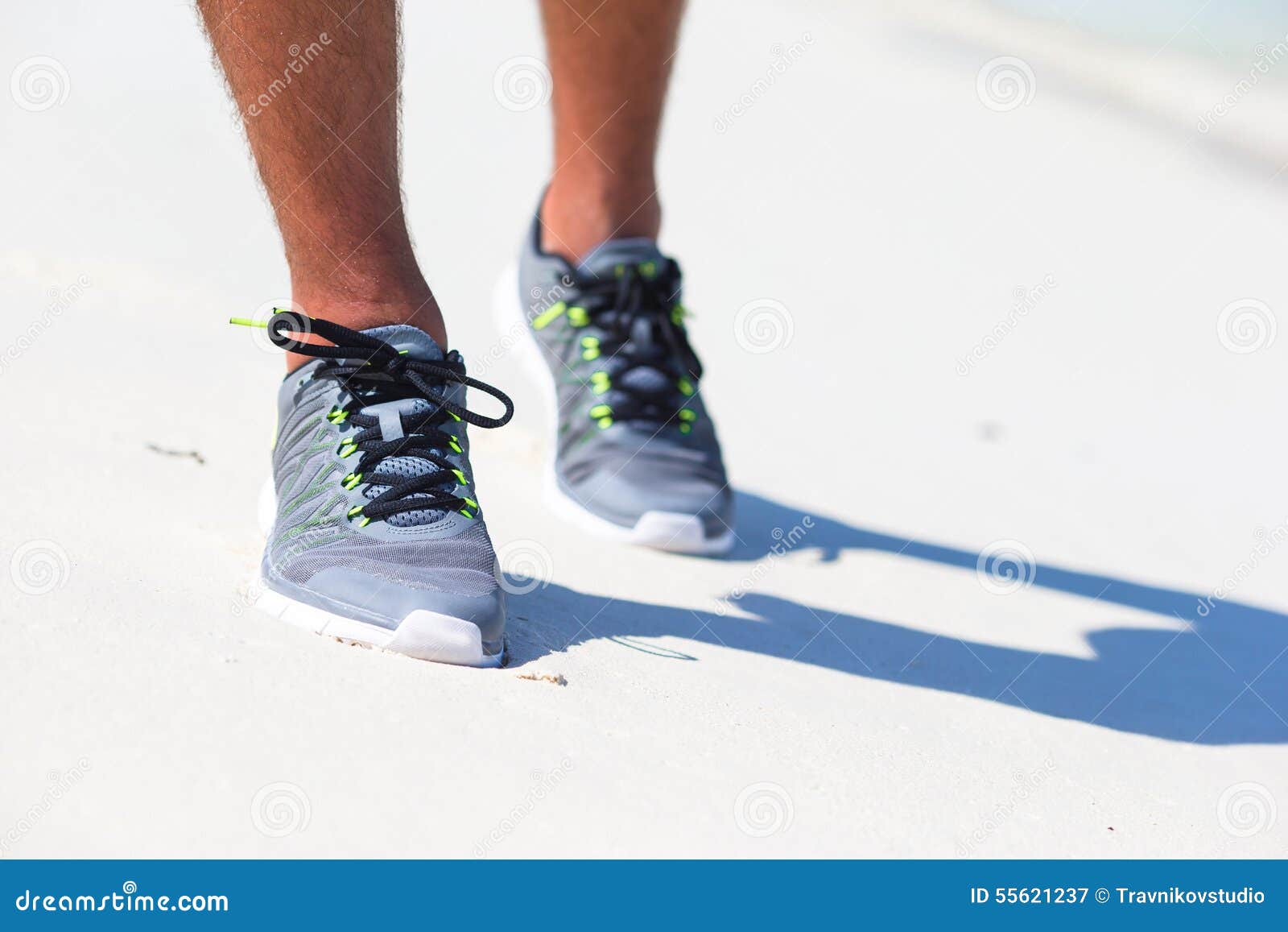 Young Male Runner Getting Ready To Start on White Stock Image - Image ...