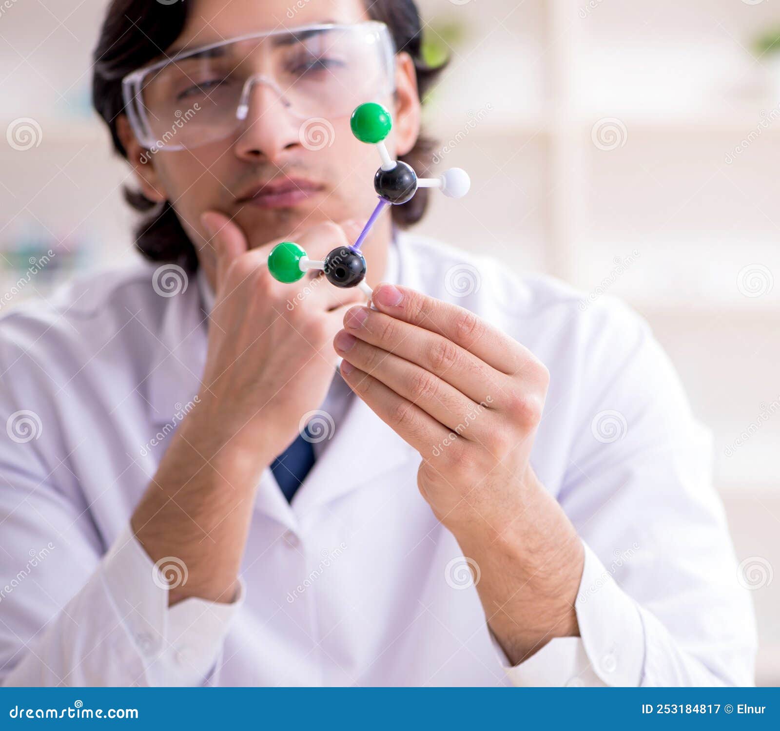Young Male Scientist Working in the Lab Stock Image - Image of ...