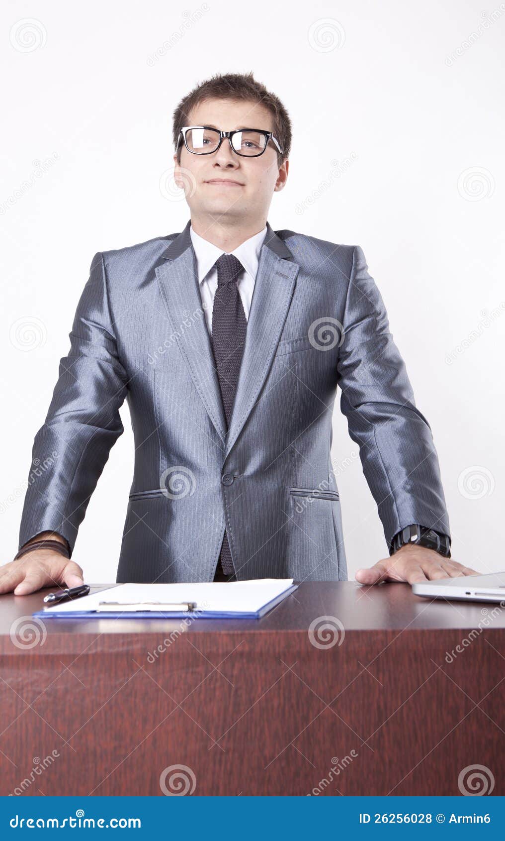 Young male secretary stock photo. Image of attractive - 26256028