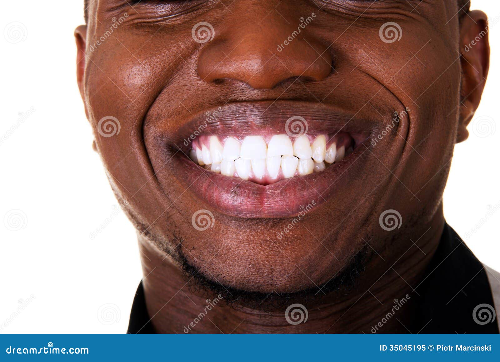 Young Male Smiling. Closeup Stock Image - Image of confident, mouth ...